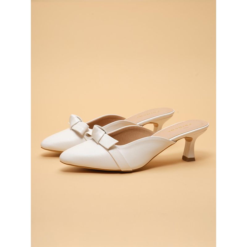Buy Eridani Flaire White Workwear Sandal Heels Online