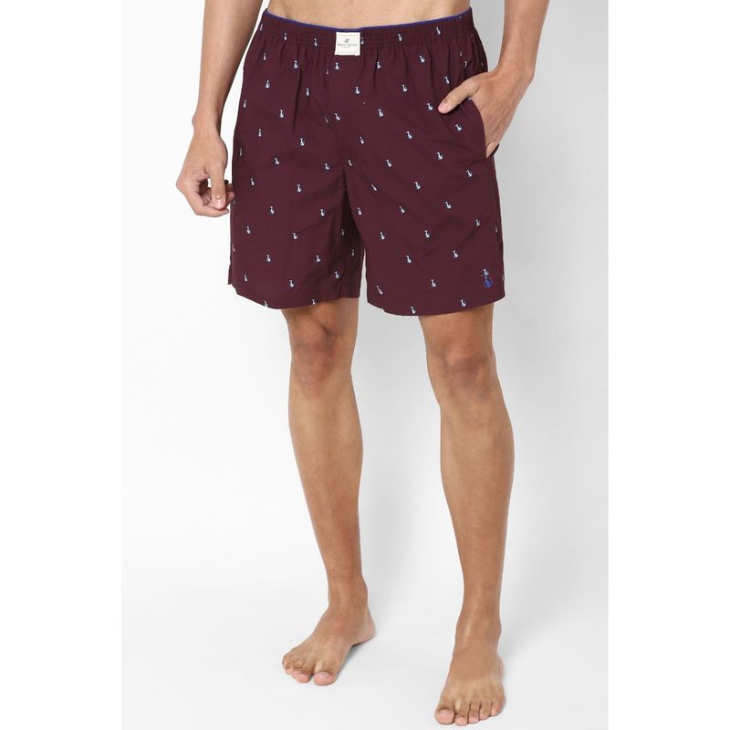 Buy Simon Carter Maroon Boxer Shorts Online
