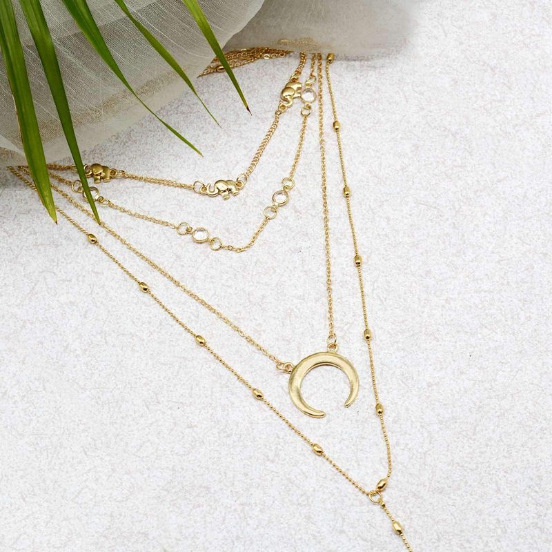 Buy Joker & Witch Toronto Layered Y Chain Gold Necklace Online