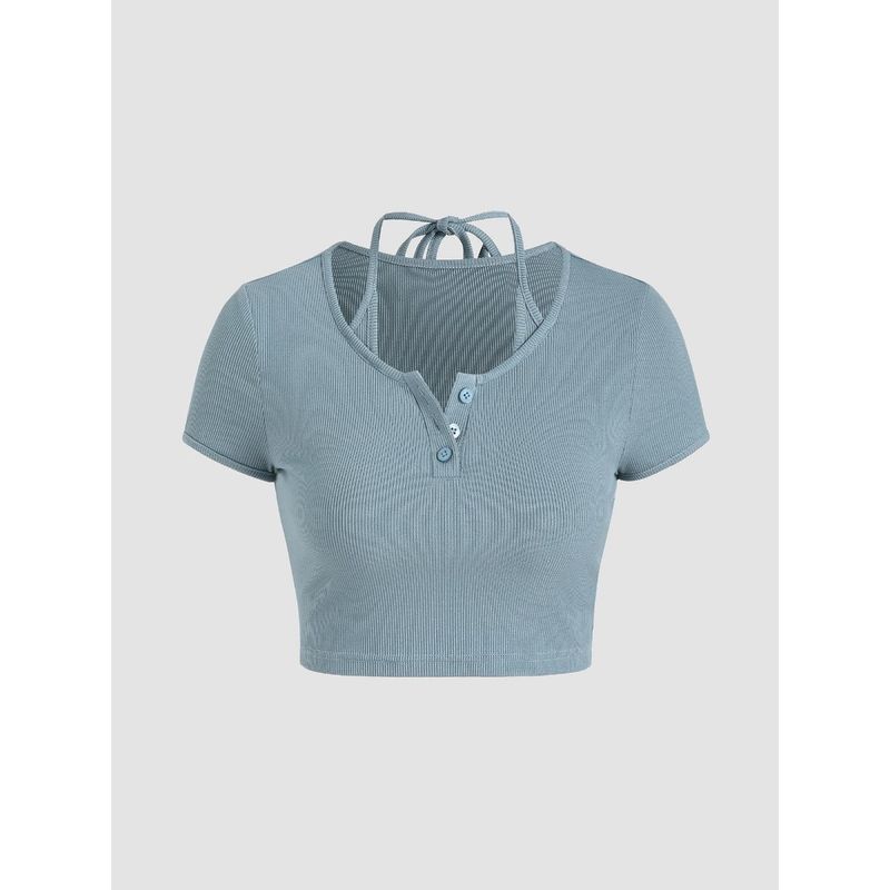 Buy Cider Solid Button Up Tee Online