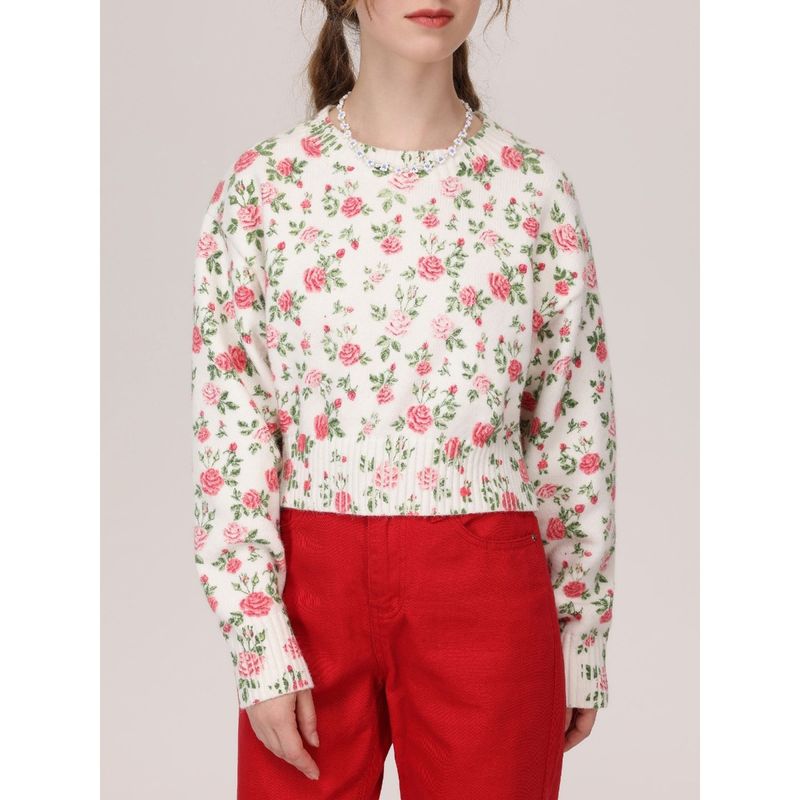Buy Cider Grandmas Cooking Floral Sweater Online