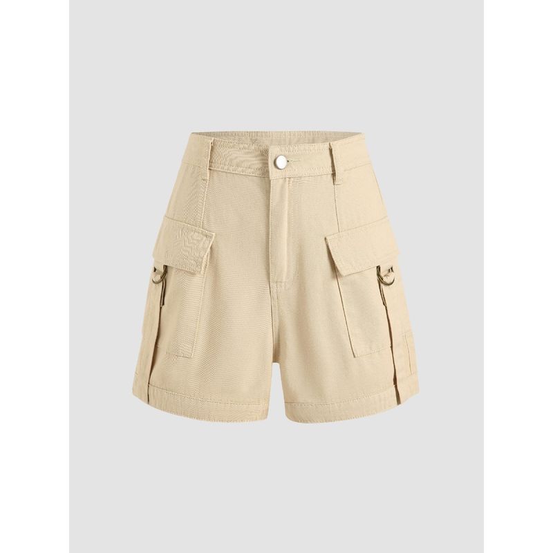 Buy Cider Solid Pocket Denim Mini Shorts Online