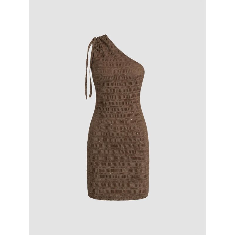 Buy Cider French Riviera Vacation Texture Mini Dress Online