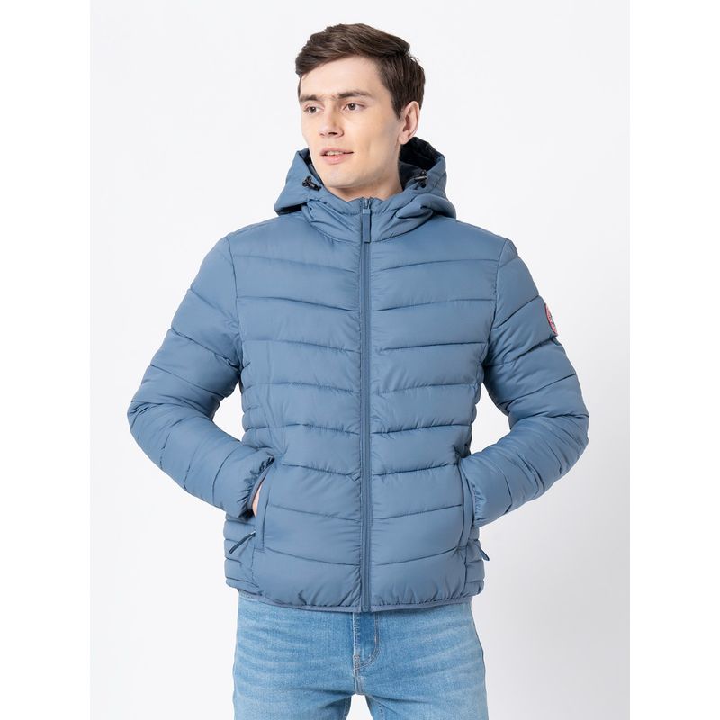 Buy Red Tape Mens Lt Blue Solid Jacket Online