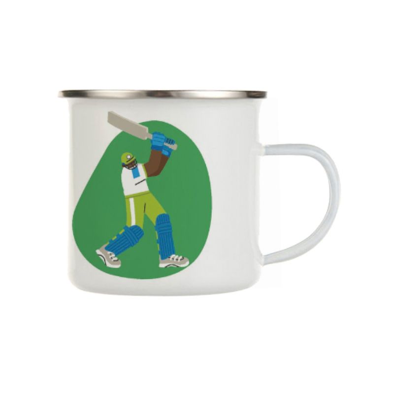 Buy Indigifts Cricket Enamel Mug 250ml Unbreakable Coffee, Tea Cup ...