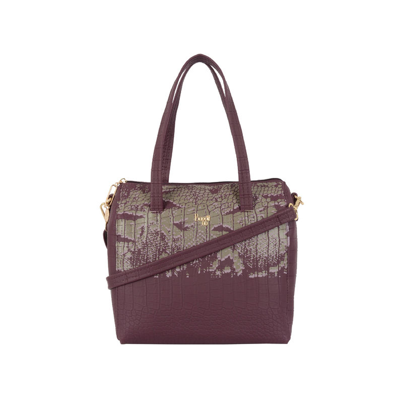 Buy Baggit Swaggy Purple Duffel Handbag (S) Online