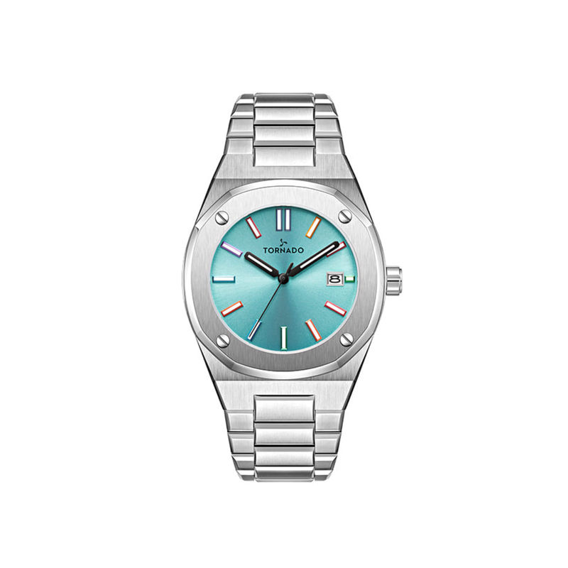 Buy Tornado Aurora Twilight Analog Light Blue Dial Watch (T23003-SBSL ...