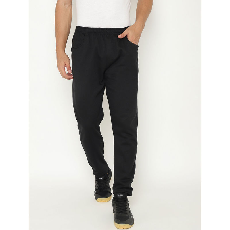 Buy CHKOKKO Black Men Sports Gym Track Pant Running Lower with Pocket ...