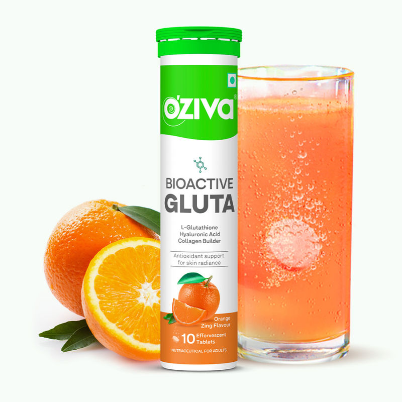 Buy Oziva Bioactive Gluta Fizzy to Reduce Cellular Damage - Orange Online