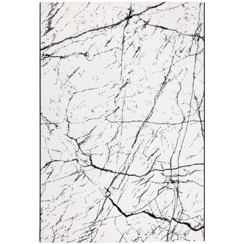Buy Ddecor Live Beautiful Ink Abstract White Rug (5x8 feet) Online
