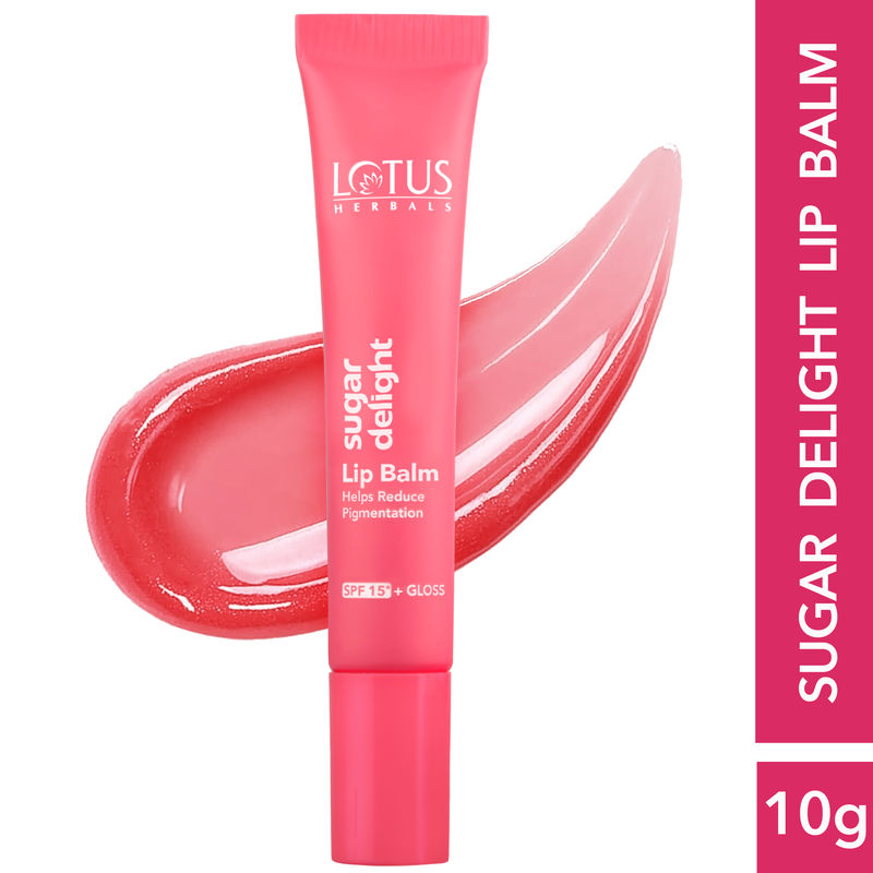 Buy Lotus Herbals SugarDelight Lip Balm|SPF 15 |For Dry,Chapped Lips ...