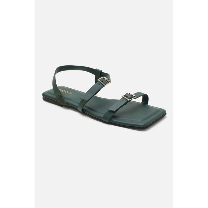 Buy Forever 21 Women Solid Green Sandals Online
