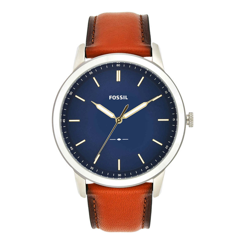 Buy Fossil FS5304 The Minimalist 3H Brown Watch For Men Online