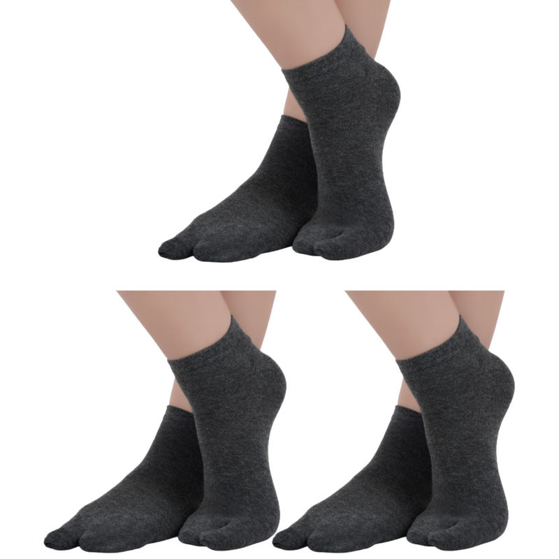 Buy NEXT2SKIN Women's Low Ankle Length Cotton Thumb Socks (Pack of 3 ...