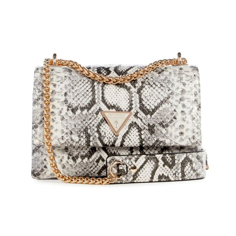 Buy Guess Women'S Snake Print Grey Polyurethane Dees Mini Shoulder Bag ...