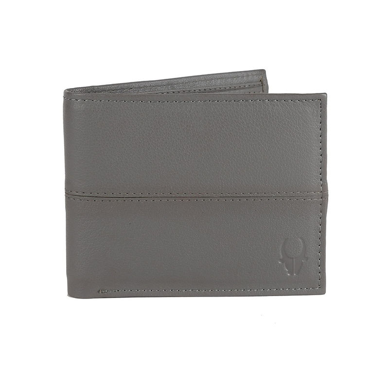 WILDHORN Protected Genuine High Quality Leather Grey Wallet for Men ...