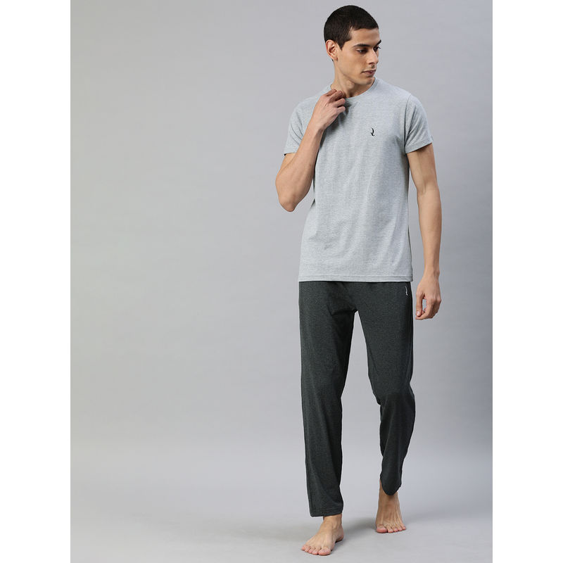 Quarantine Men's Solid Night Suit - Grey: Buy Quarantine Men's Solid ...