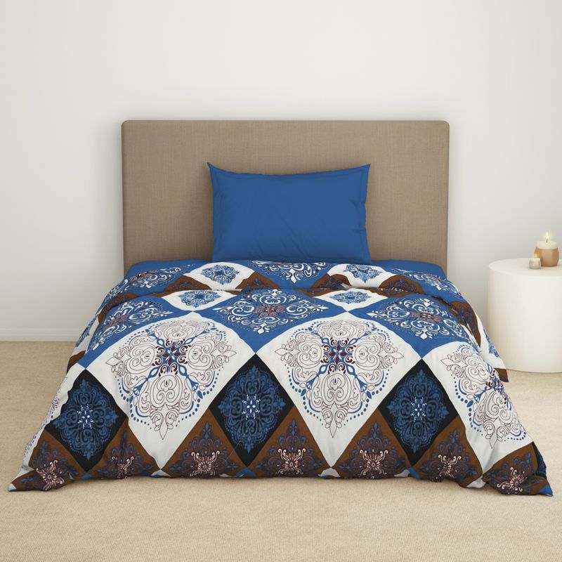 Buy Welspun Bliss Microfiber Shell Quilt Blue Heaven Online