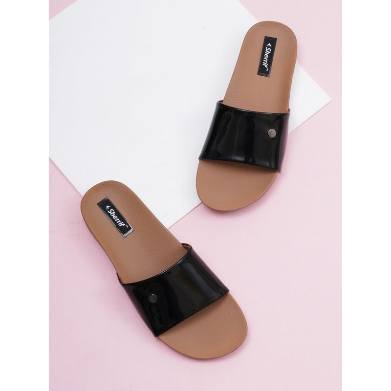 Sherrif Shoes Women's Black Color Flip-flops: Buy Sherrif Shoes Women's ...
