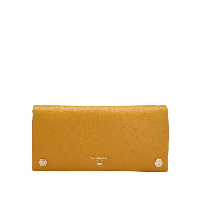 Buy Da Milano Genuine Leather Yellow Ladies Wallet Online