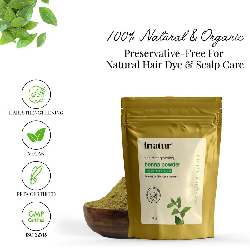Buy Inatur Henna Powder, Natural & Chemical-Free, with Herbs for Hair ...