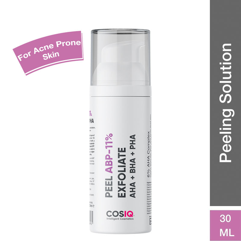 Buy Cos-IQ Peel ABP-11% Exfoliate AHA + BHA + PHA Beginner Friendly ...