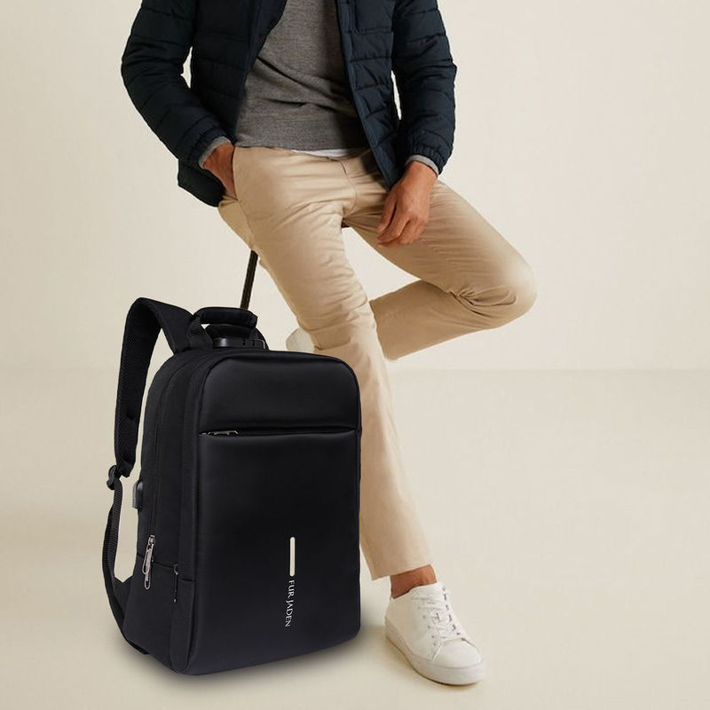 Buy Fur Jaden Anti-Theft Laptop Backpack with Number Lock & USB ...
