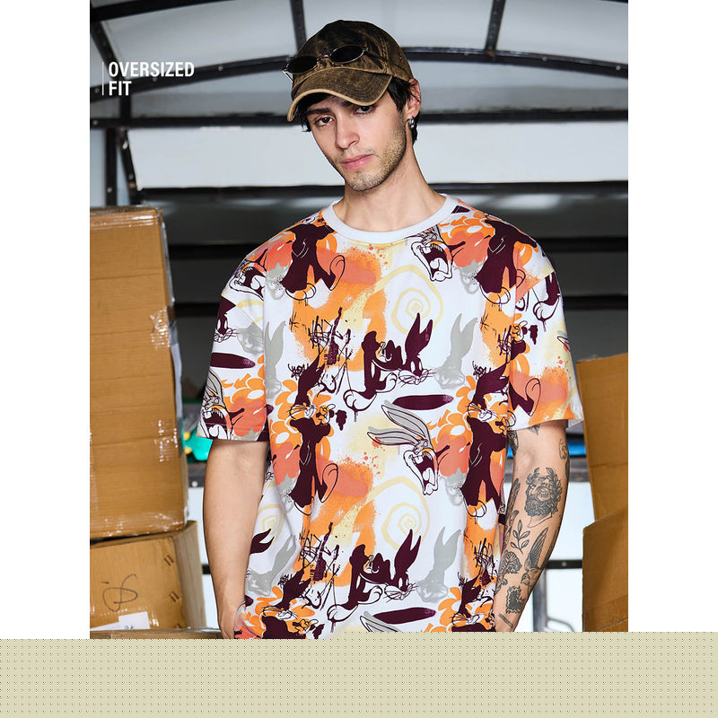 Buy The Souled Store Official Looney Tunes Bugs Bunny Oversized T-Shirt ...