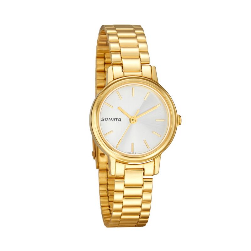 Buy Sonata Essential Ladies 4.0 8096ym06 Silver Dial Analog Watch For ...