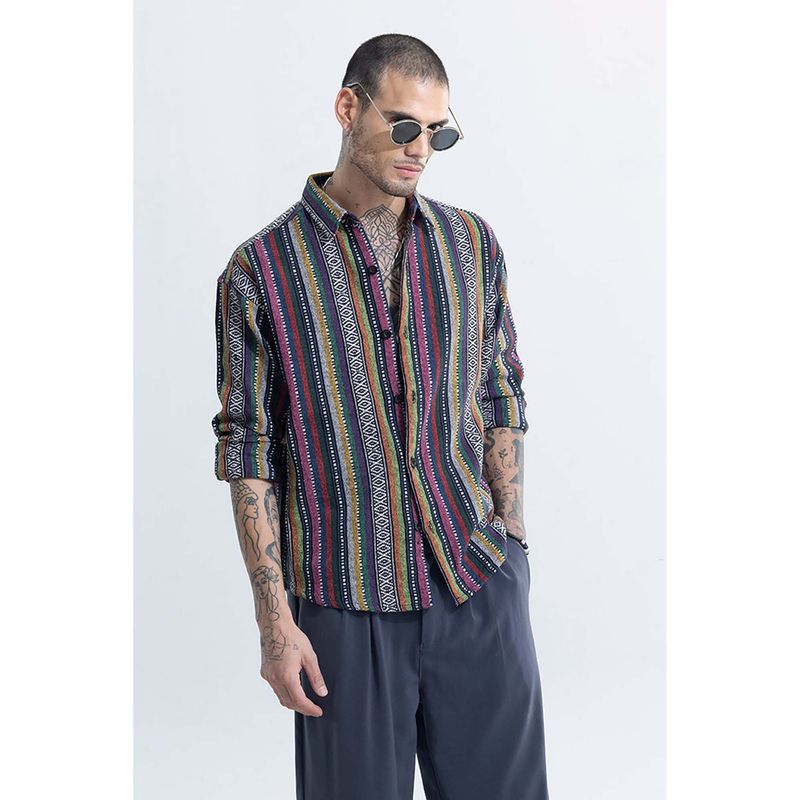 Buy Snitch Pliant Line Multi-Color Shirt Online