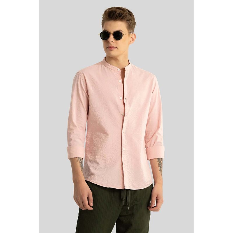 Buy Snitch Elevate Pink Plain Shirt Online