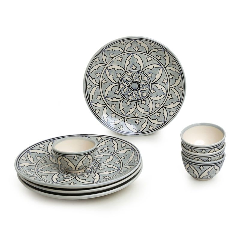 Buy ExclusiveLane Arabian Nights' Hand-Painted Ceramic Dinner Plates ...