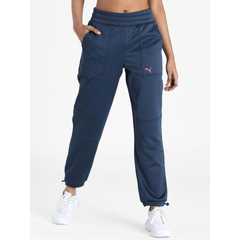 Buy Puma Train PWR Fleece Women Blue Joggers (L) Online