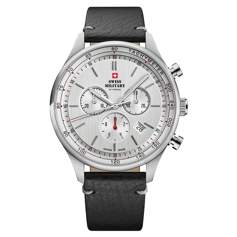 Buy Swiss Military by Chrono Silver Dial Swiss Made Watch for Men ...