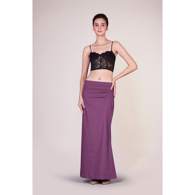 I AM BY DOLLYJAIN Dusty-purple Cotton Lycra D Coat Simple With Extender ...