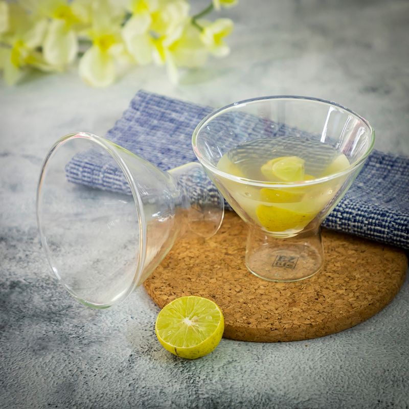 Buy EZ Life Martini Double Wall Insulated Cocktail Glass - 200 ml ...