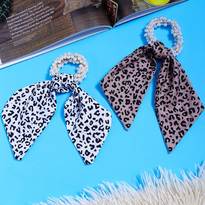 Buy Yellow Chimes 2 Pcs Chiffon Soft Cloth 2 In 1 Printed Scrunchie ...