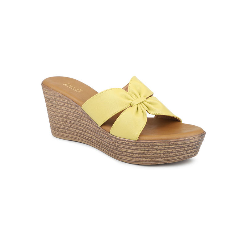 Buy Inc.5 Women Yellow Casual Platform Wedges Online