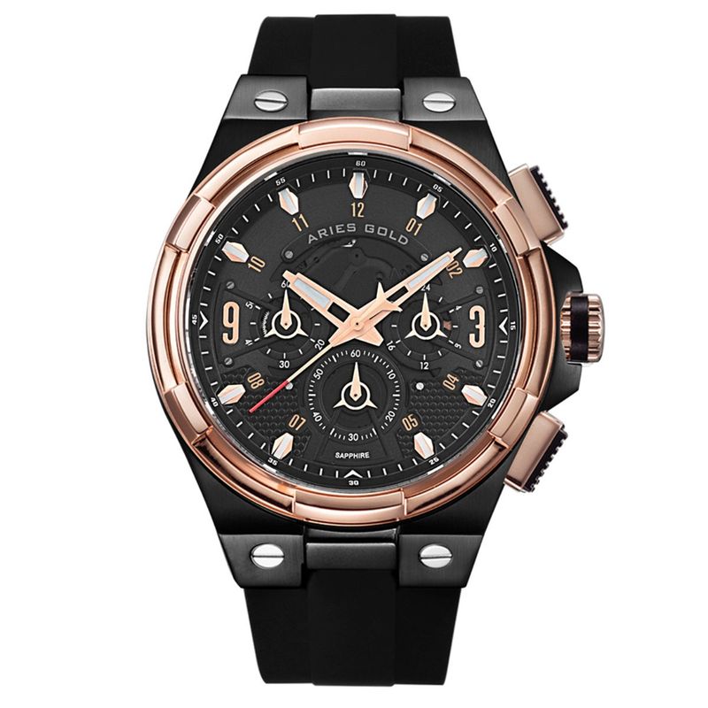 Buy Aries Gold Lightning Chronograph Skeleton Watch With Sapphire Glass ...