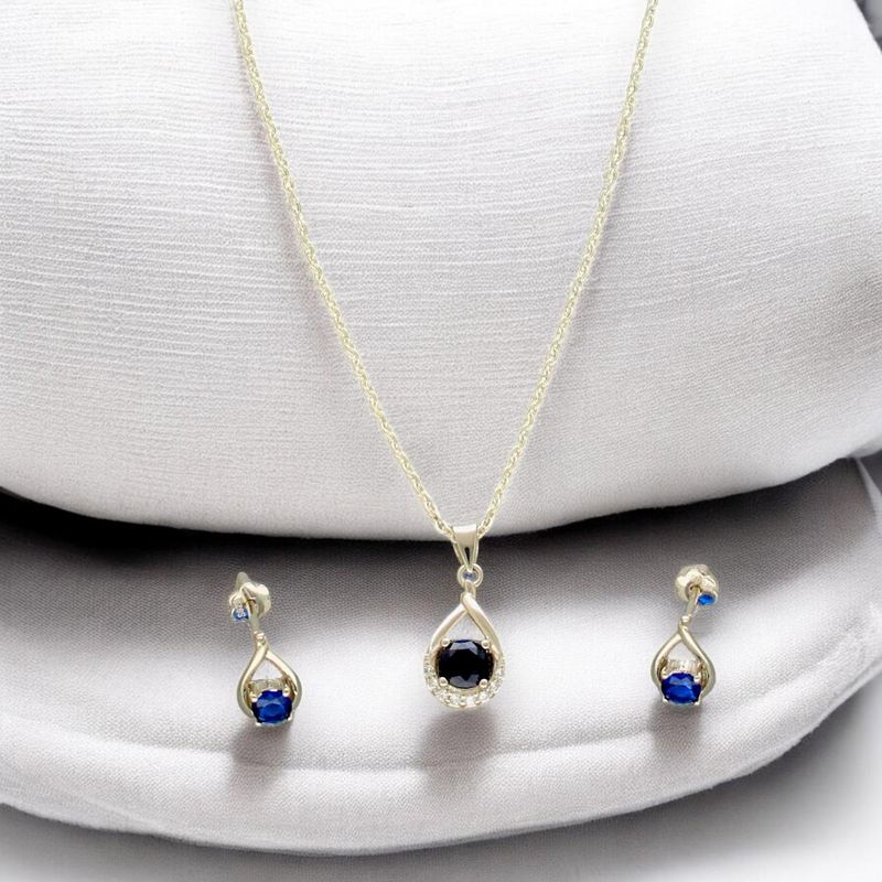 Buy Sri Jagdamba Pearls Valerie 925 Silver Pendant Set Online