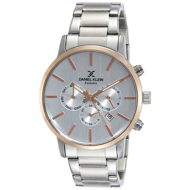 Buy Daniel Klein Exclusive Men Silver Watch Online