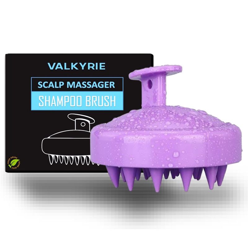 Buy VALKYRIE Scalp Massager Shampoo Brush - Purple Online