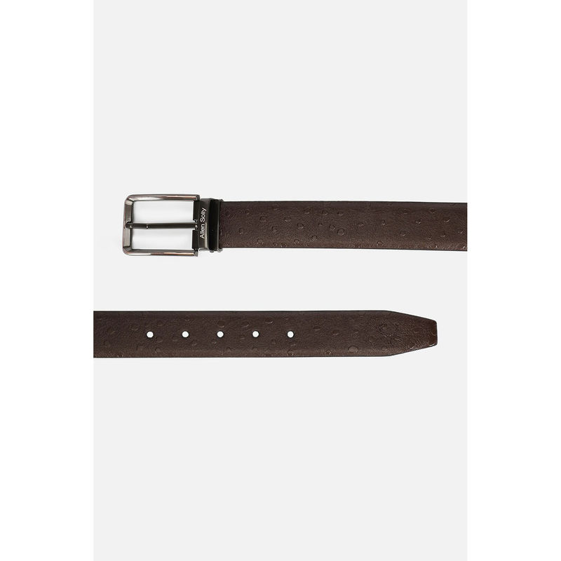Buy Allen Solly Men Brown Textured Casual Belt Online