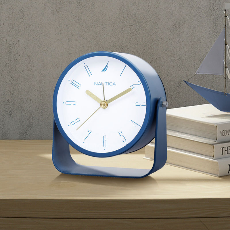 Buy Nautica Blue Modern Table Alarm Clock Online