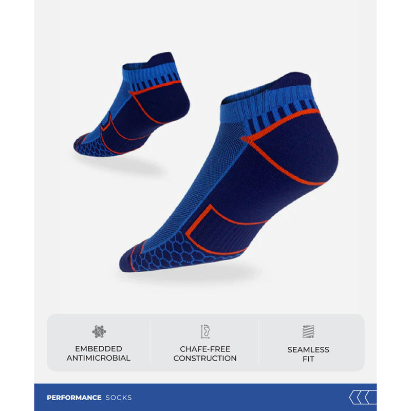 Buy Tego Unisex Socks Ankle Trail Light Nylon Navy Blue Online