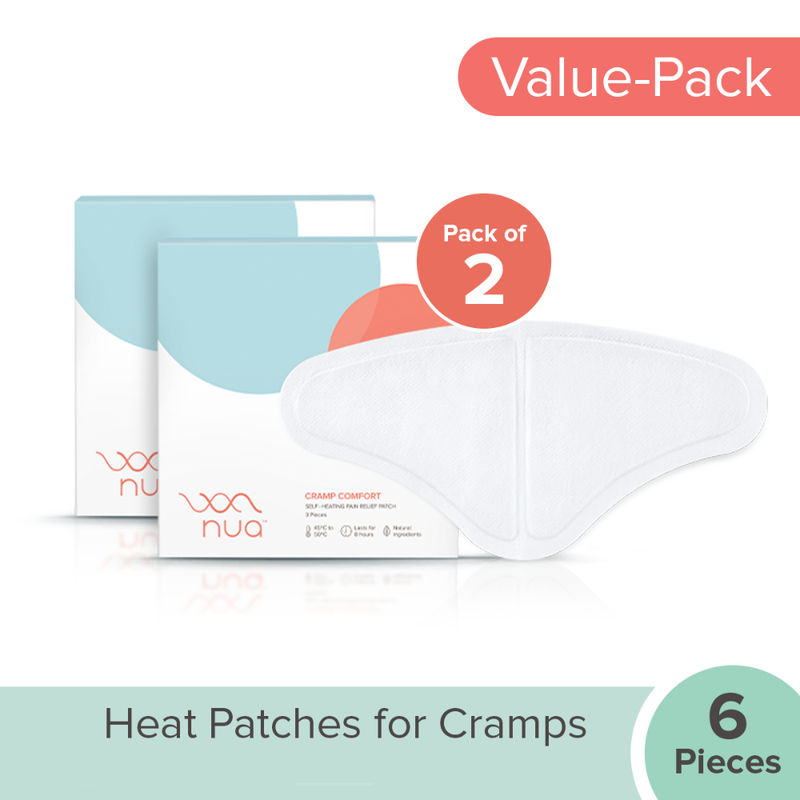 Buy Nua Cramp Comfort Heat Patches For Period Pain - Pack Of 2 Online