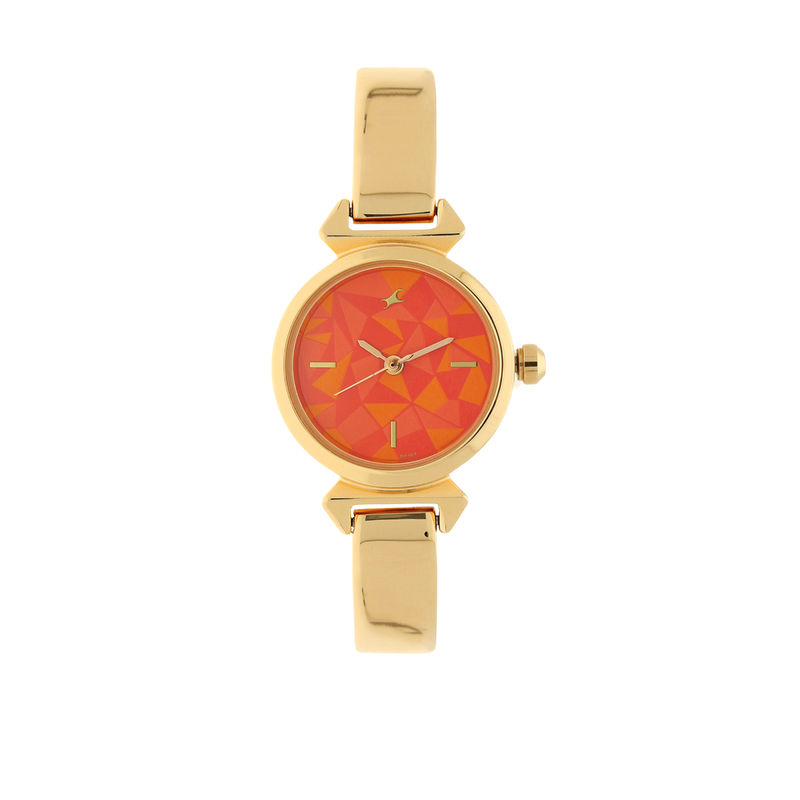 Buy Fastrack Bicolour Dial Rose Gold Metal Strap Watch Online