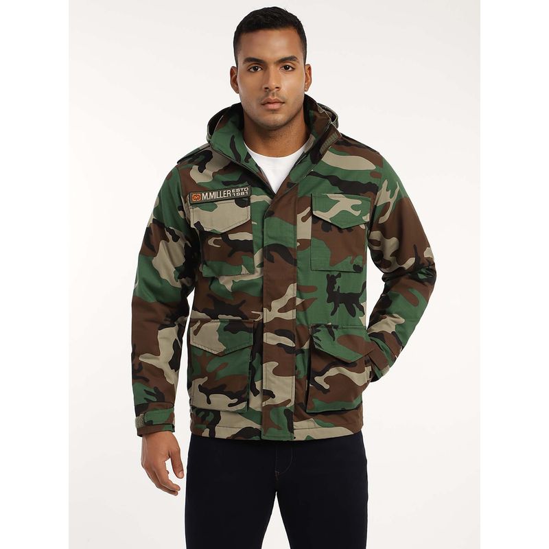 Buy MountMiller Men's Camouflage M65 Ripstop Field Hooded Tactical ...