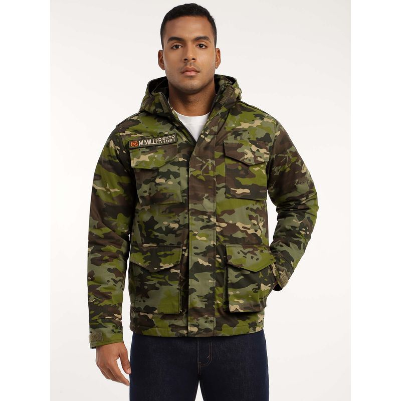 Buy MountMiller Men's Camouflage M65 Ripstop Field Hooded Tactical ...