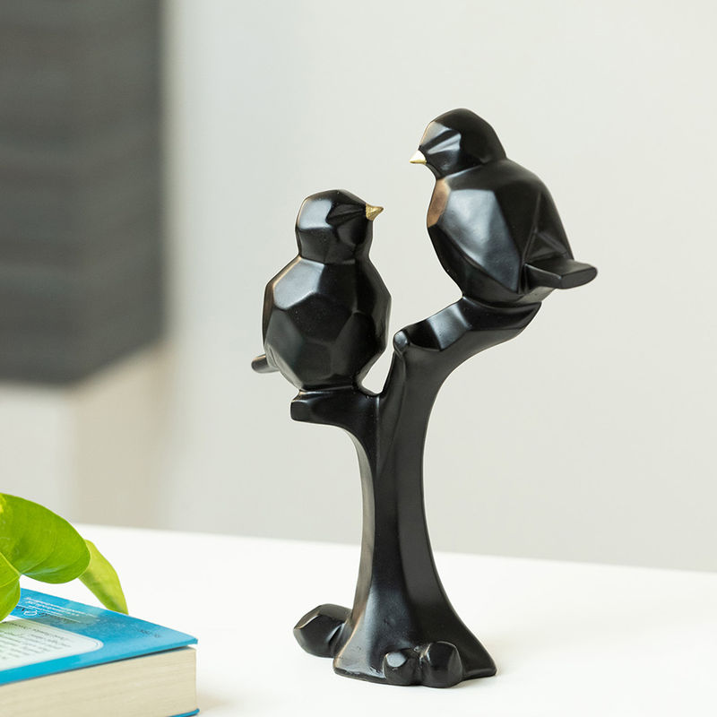 Buy ExclusiveLane Modern Geometric Love Birds on a Tree Showpiece ...
